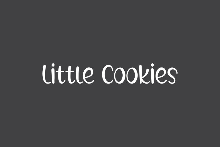 Little Cookies | Fonts Shmonts