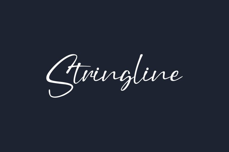 Stringline | Fonts Shmonts