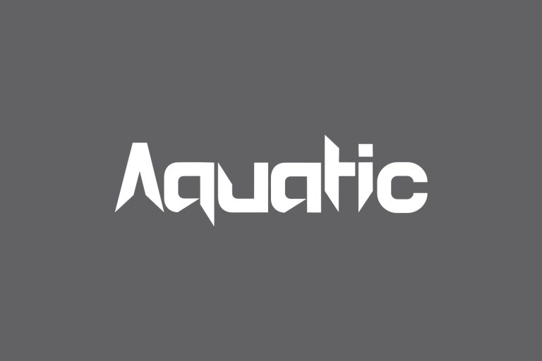 Aquatic | Fonts Shmonts