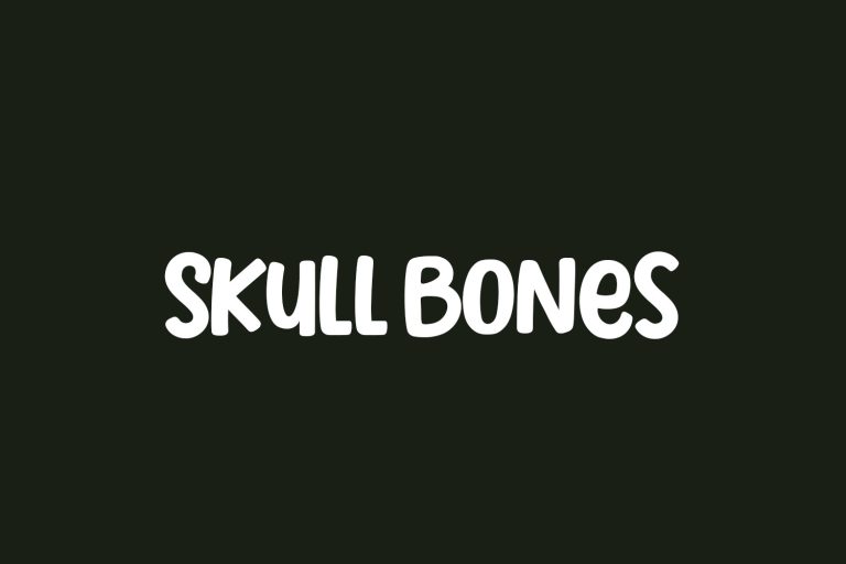 Skull Bones | Fonts Shmonts