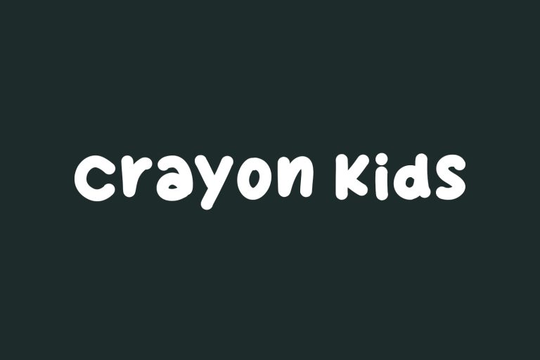 Crayon Kids | Fonts Shmonts