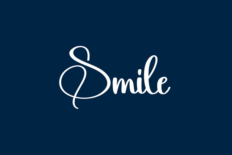 Smile | Fonts Shmonts