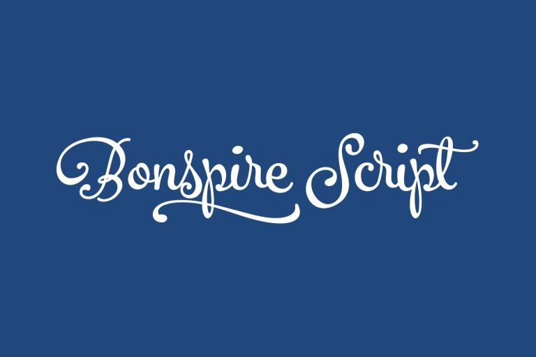Bonspire Script | Fonts Shmonts