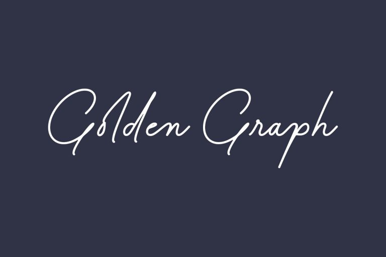 Golden Graph | Fonts Shmonts