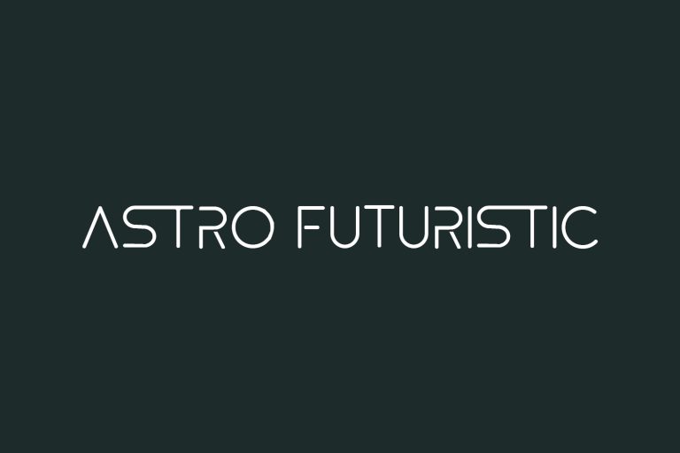 Astro Futuristic | Fonts Shmonts