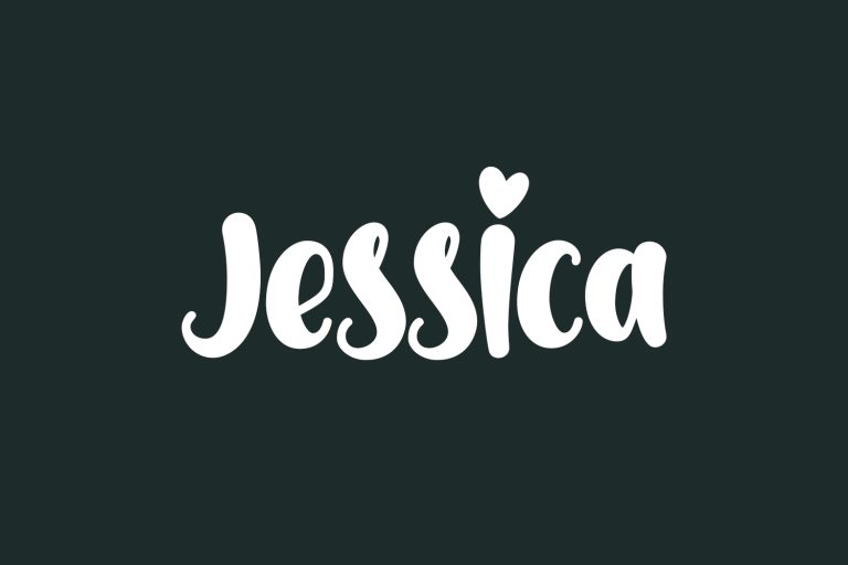 Jessica | Fonts Shmonts