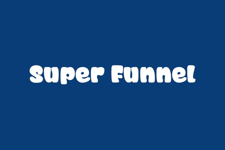 Super Funnel | Fonts Shmonts