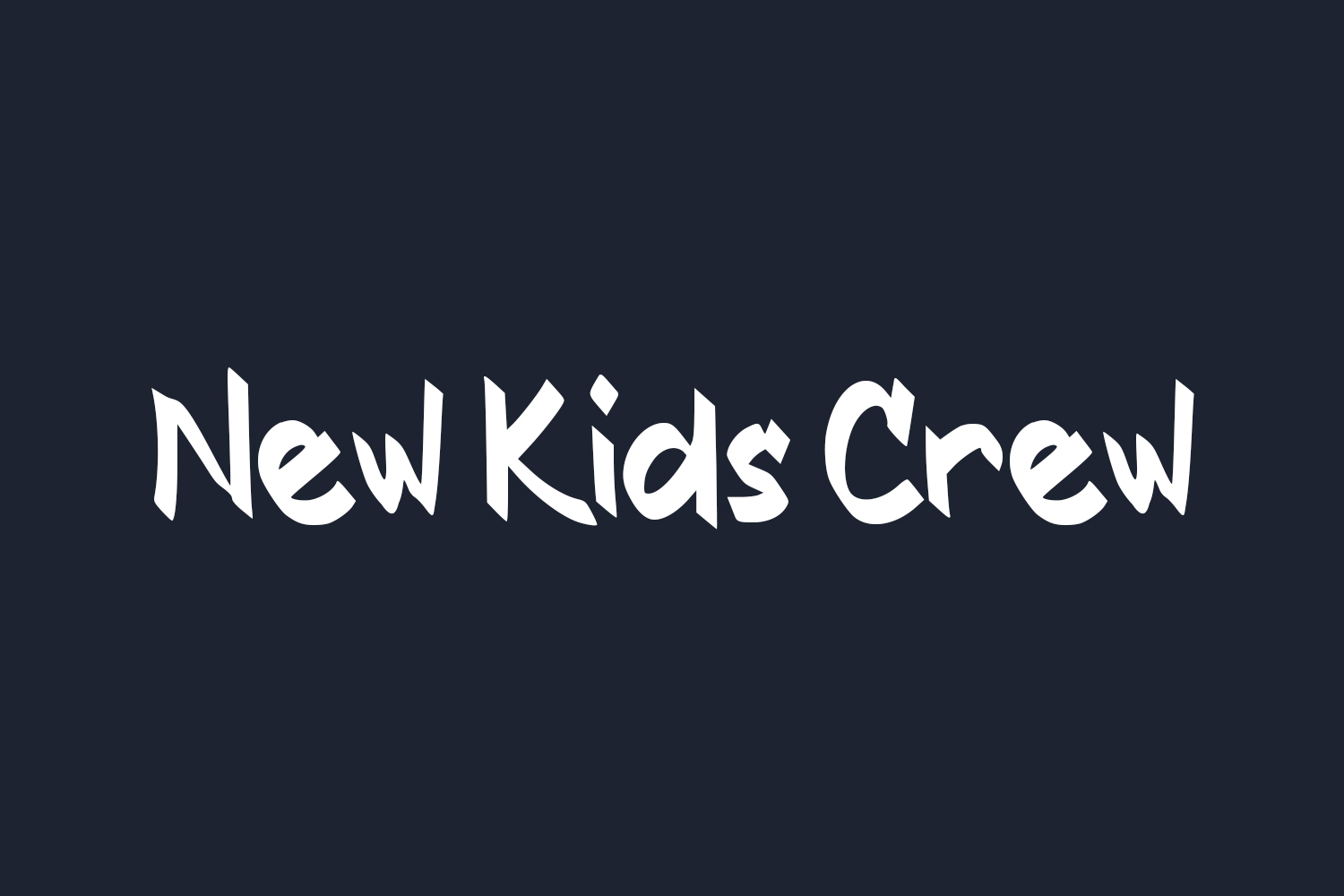 New Kids Crew | Fonts Shmonts