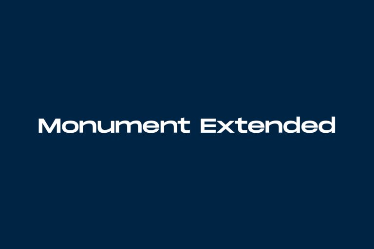 Monument Extended Free Font Family | Fonts Shmonts