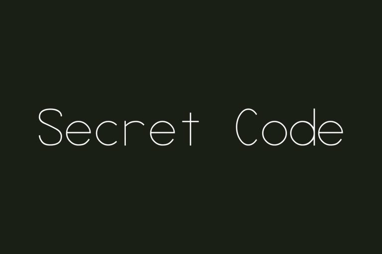 secret-code-free-font-01 | Fonts Shmonts