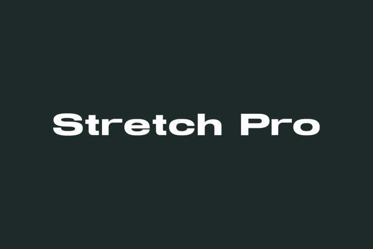 Stretch Pro Free Font | Fonts Shmonts