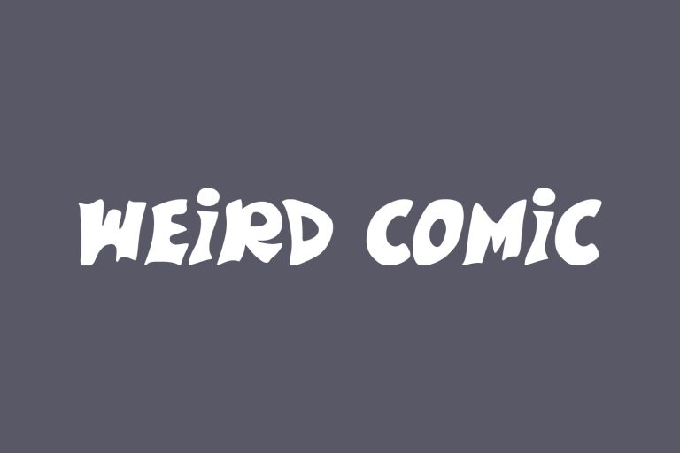 Free Weird Comic Font Family | Fonts Shmonts