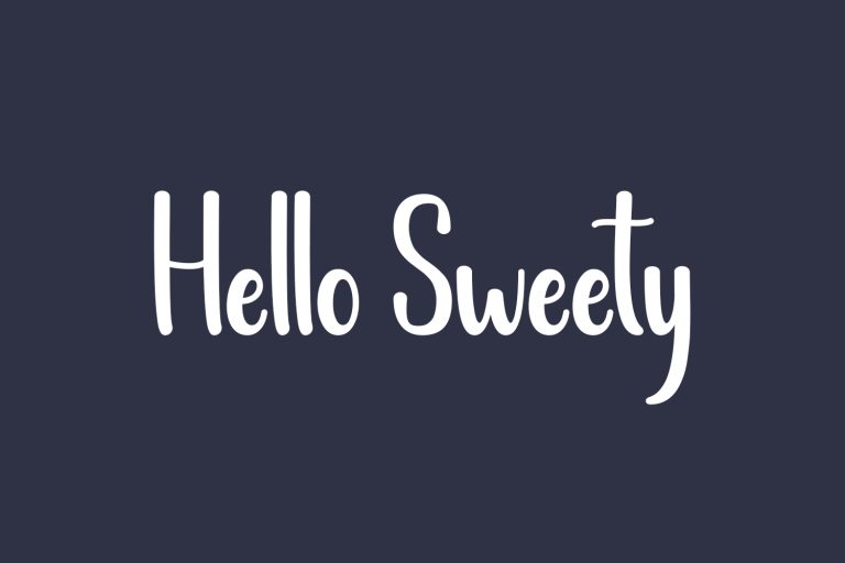 Hello Sweety Free Font | Fonts Shmonts