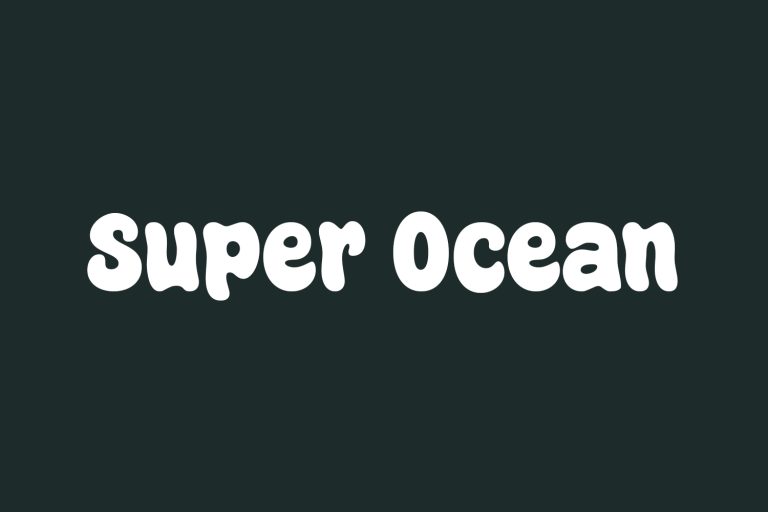 Super Ocean Free Font | Fonts Shmonts