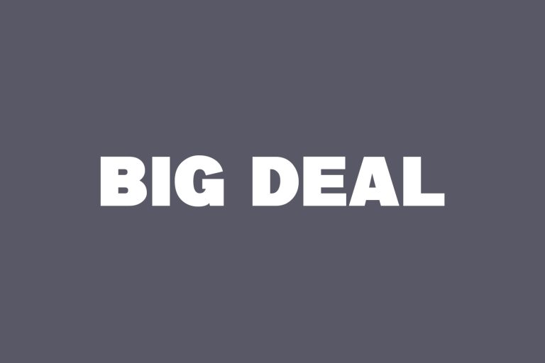 Big Deal Free Font | Fonts Shmonts