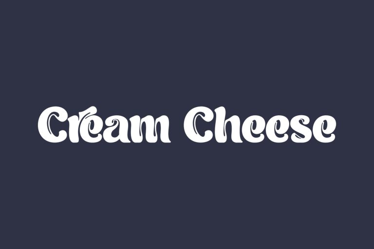 Free Cream Cheese Font | Fonts Shmonts