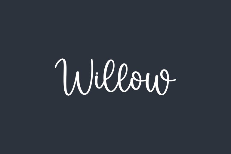 Free Willow Font | Fonts Shmonts