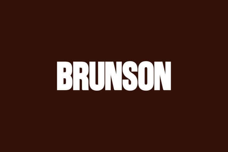 Brunson Free Font | Bold Sans Serif for Logos & Poster Design